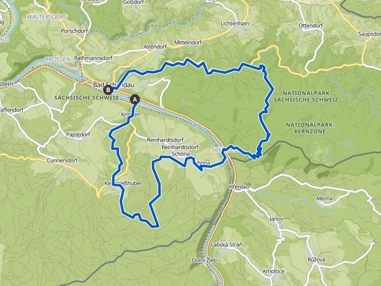 Rundweg Roter Punkt (Meißen - Schmilka) von Krippen nach Bad Schandau 🔴 ...